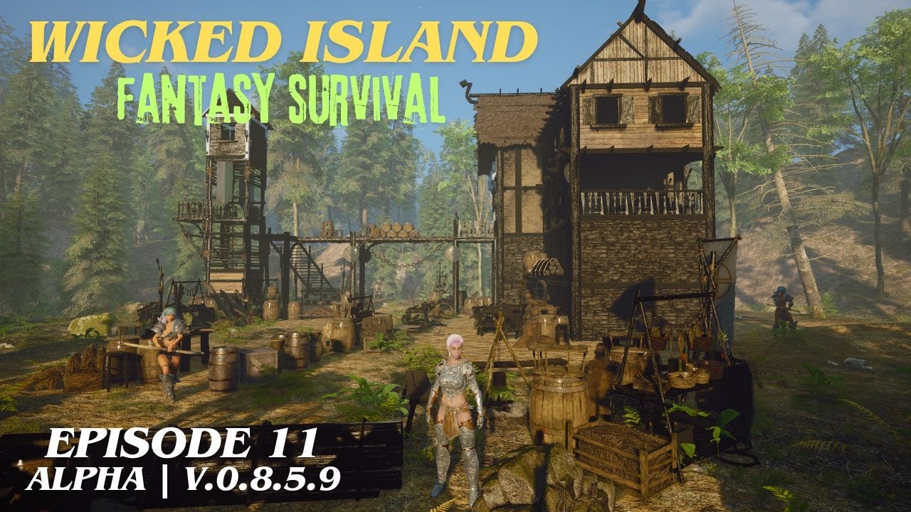 Wicked Island (Alpha Version 0.8.5.9) - Ep 11 - We mine some ore and build the Anvil! - YouTube