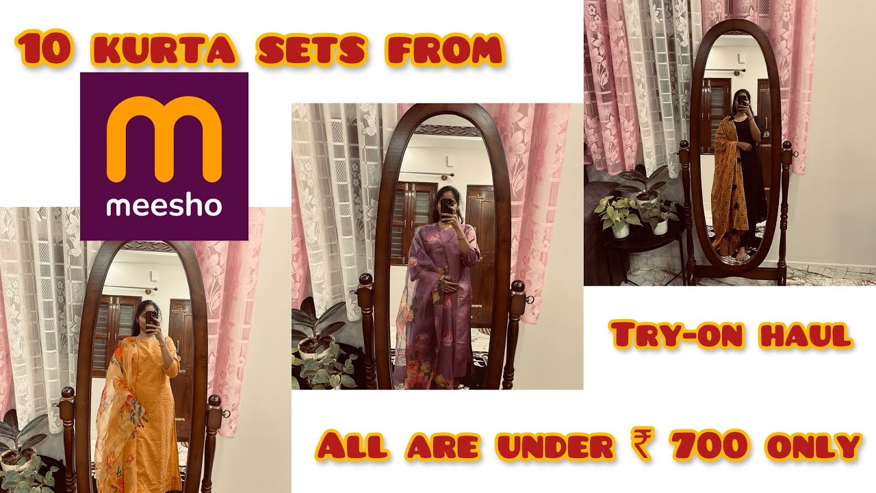 **HUGE**Meesho Kurta Sets Haul 🛍️👗|| Under ₹ 700/- only ||Budget ...