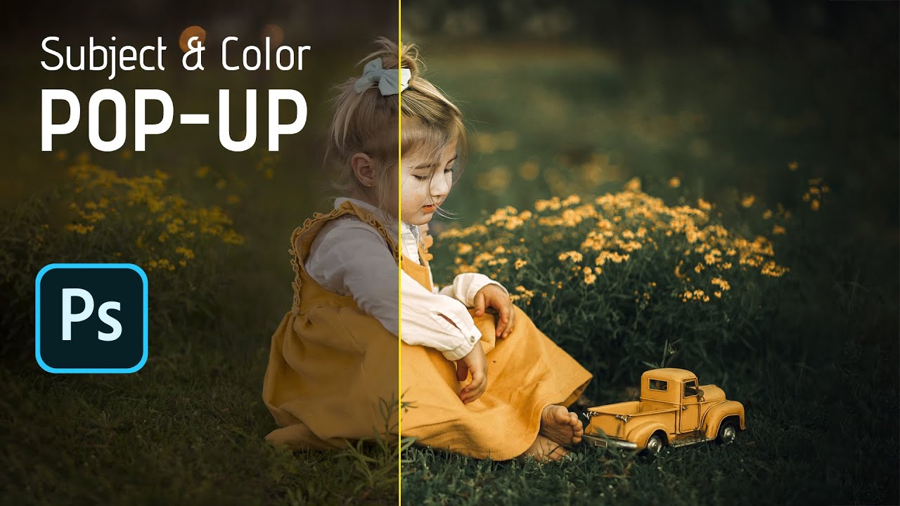 Colors and Subject Pop up In The Easiest Way - Photoshop Tutorial - YouTube