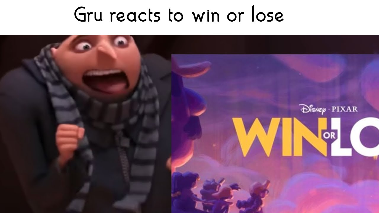 Gru reacts to Pixar's win or lose - YouTube