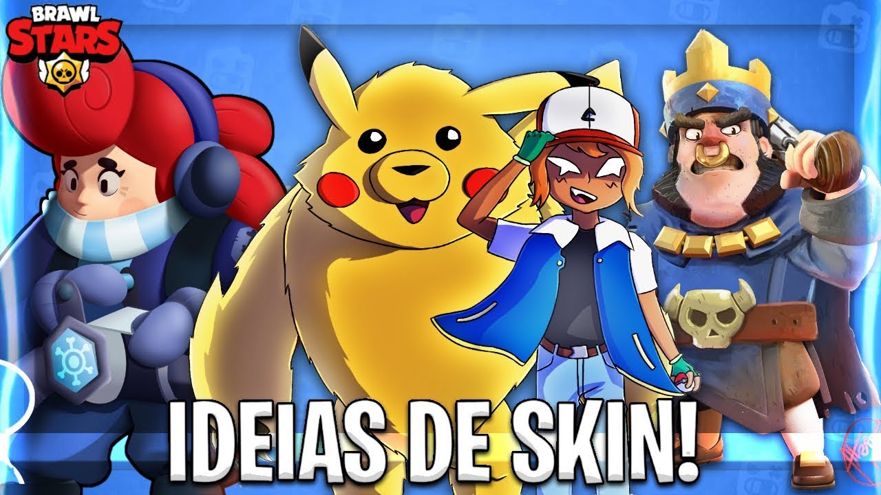 NITA ASH! (Pokémon) AS MELHORES IDÉIAS DE SKINS 52 (Brawl Stars) - YouTube