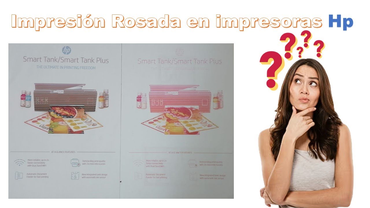 Por que imprime rosado mi impresora Hp y como solucionarlo.🖨️📃 - YouTube