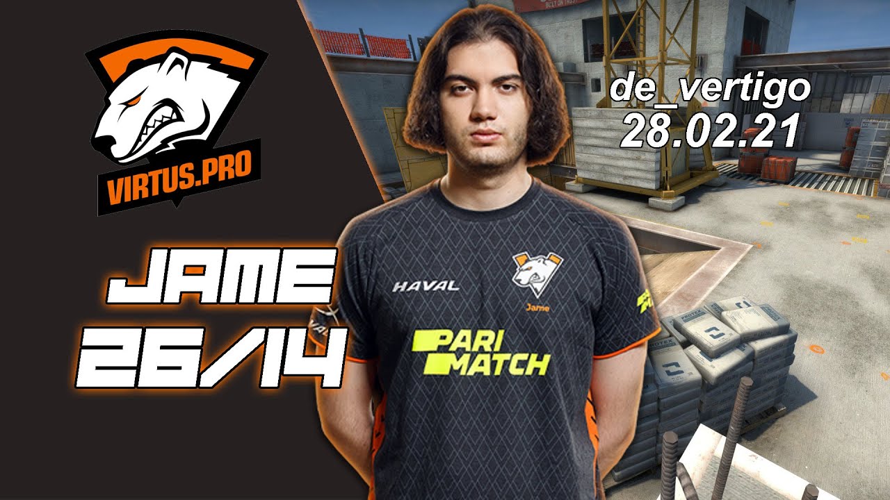 CS:GO POV Virtus Pro Jame (26-14) vs Gambit (de_vertigo) @IEM Katowice ...