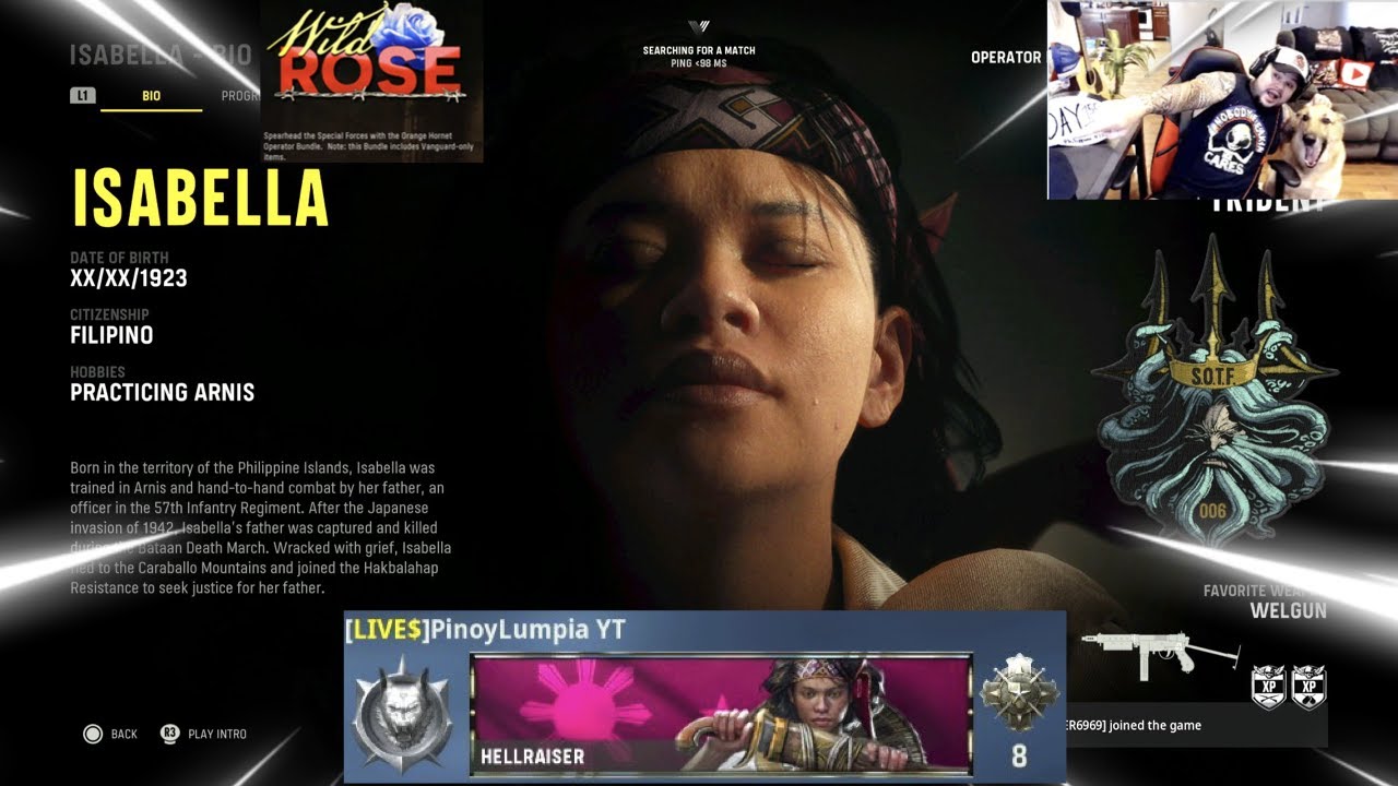 the 1st FILIPINA Operator on Call of Duty HISTORY! and she's a total ...