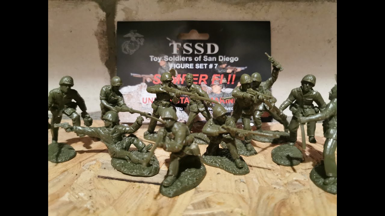 TSSD US marines pacific theater toy soldiers review | WW2 military ...