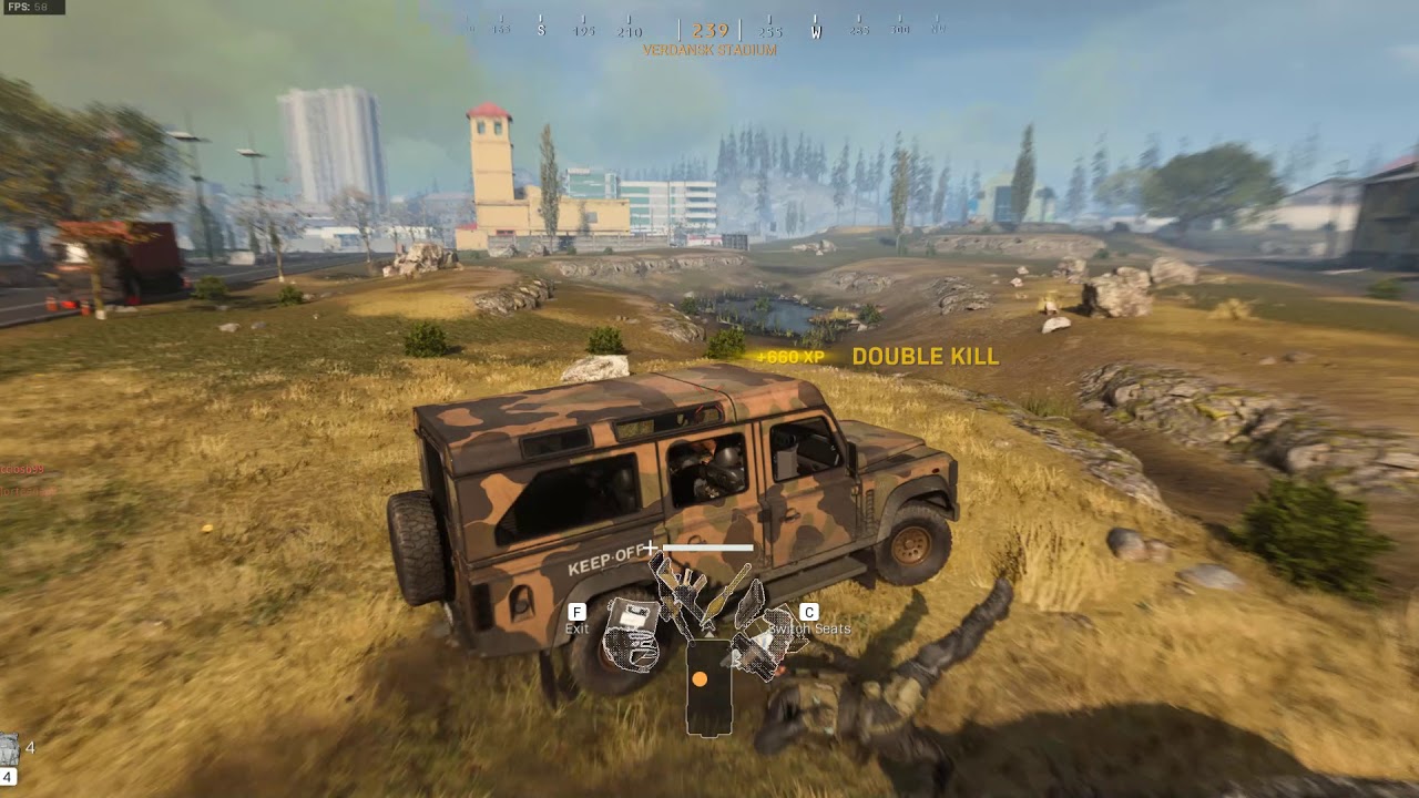 Call of Duty : Warzone. DOUBLE KILL with the Jeep xD!! - YouTube