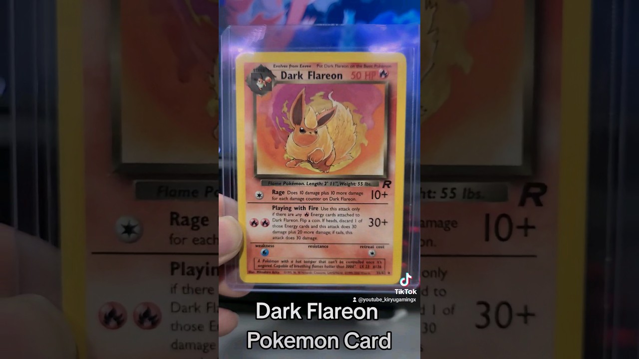 Dark Flareon Card