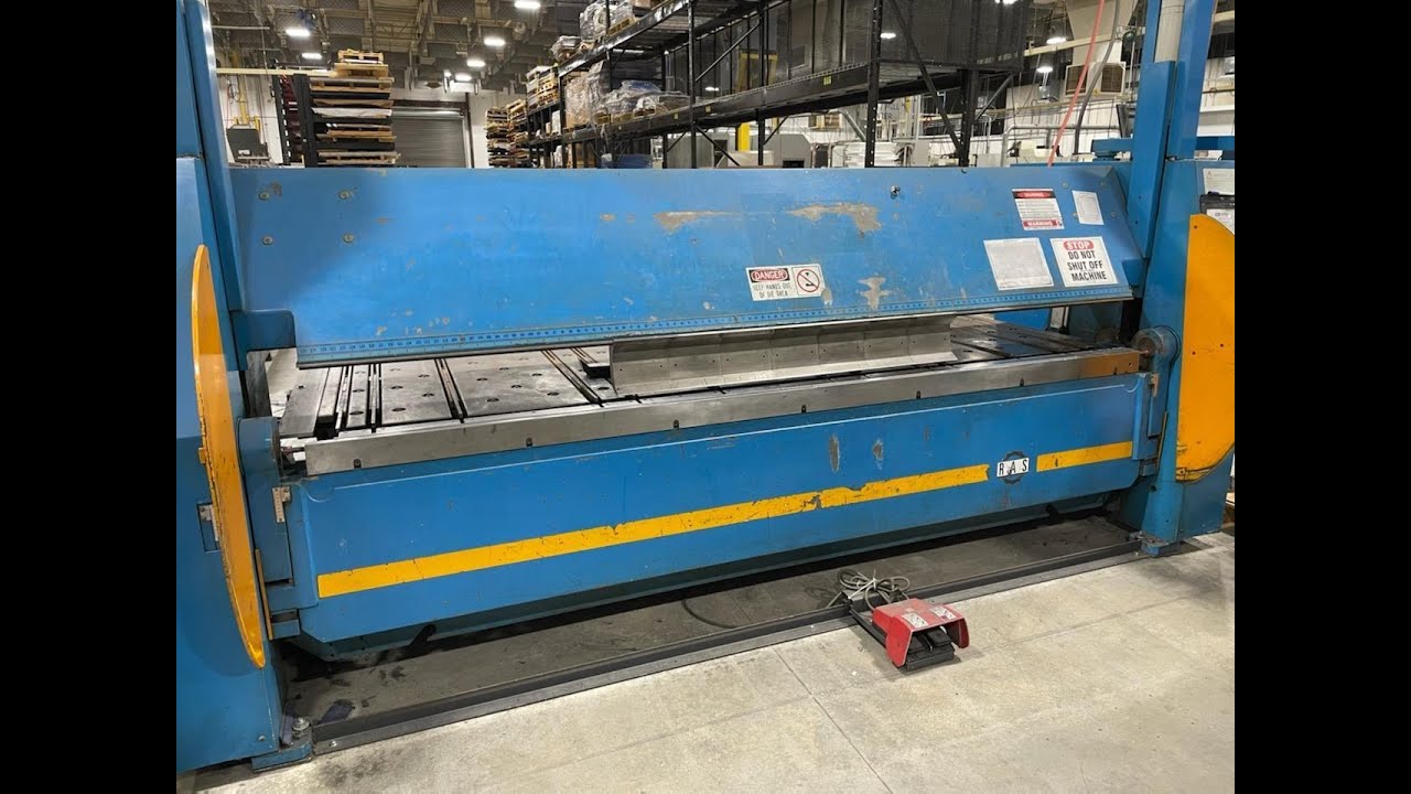 WALK AROUND 126" x 9 GAUGE RAS MODEL #74.20 CNC FOLDER & BENDER MACHINE ...