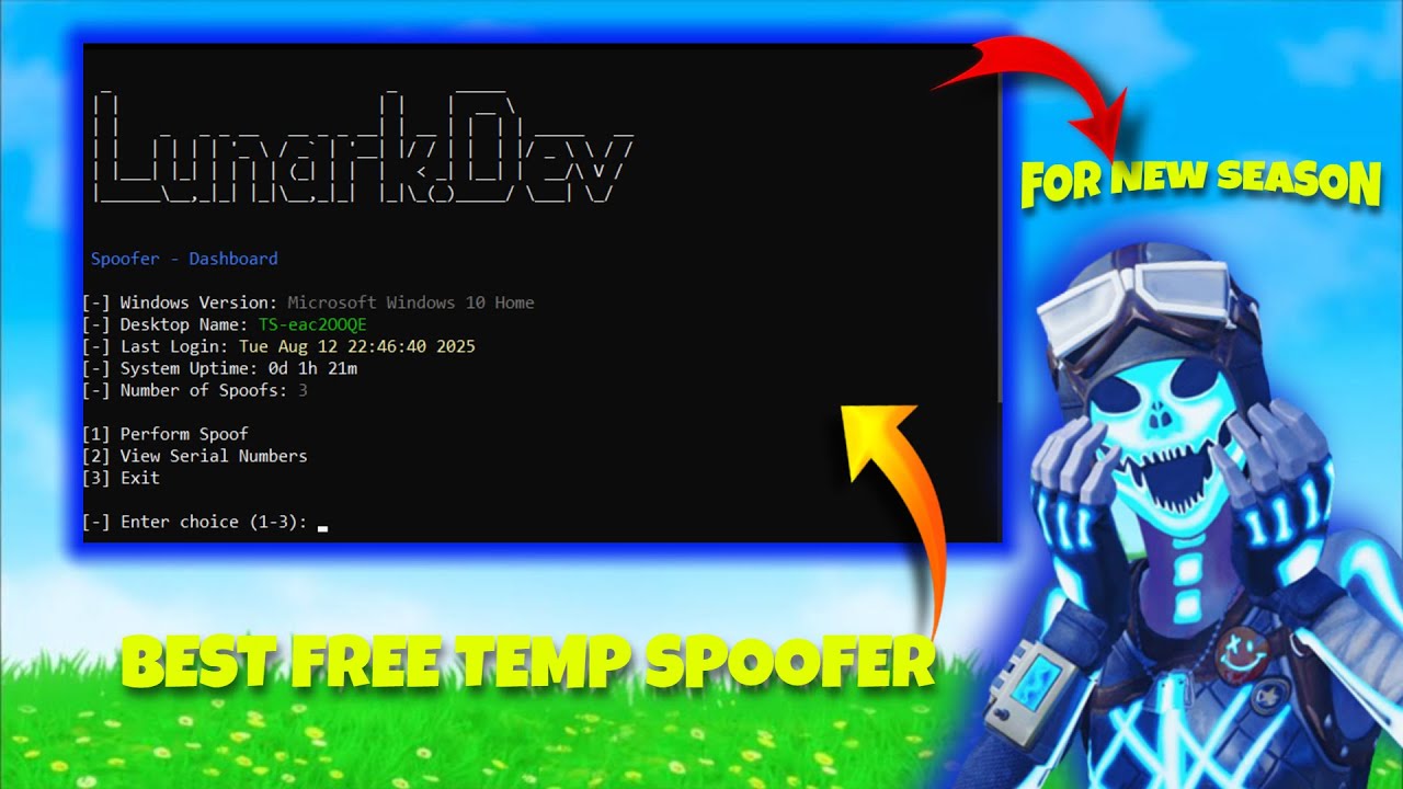 BEST FREE FORTNITE TEMP SPOOFER FOR THE NEW SEASON - YouTube