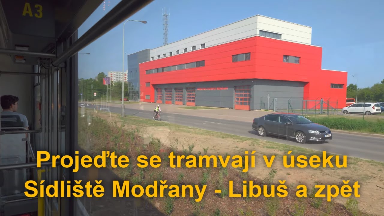 Jízda Sídliště Modřany - Libuš a zpět v KT8D5R.N2P s hlášením nových ...