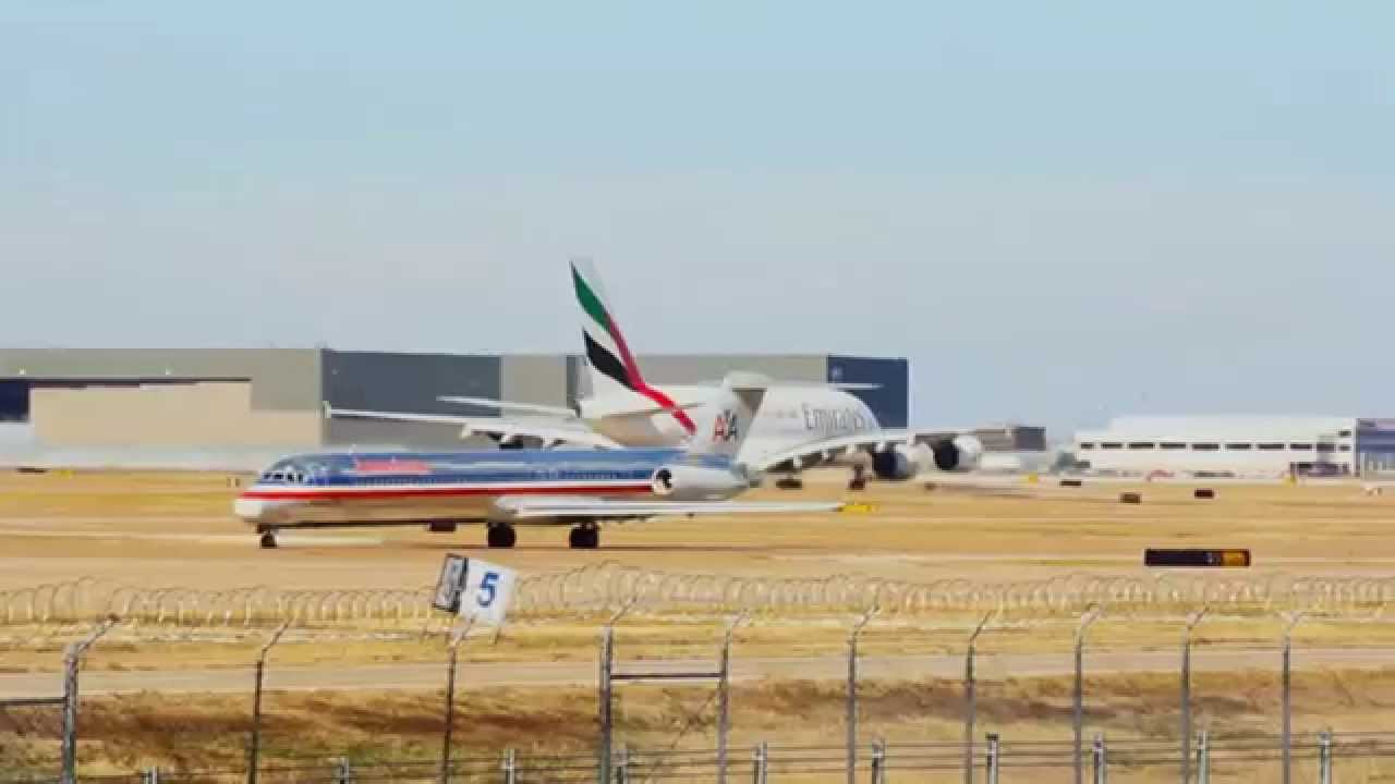 Emirates A380 Takeoff - DFW AIrport - YouTube
