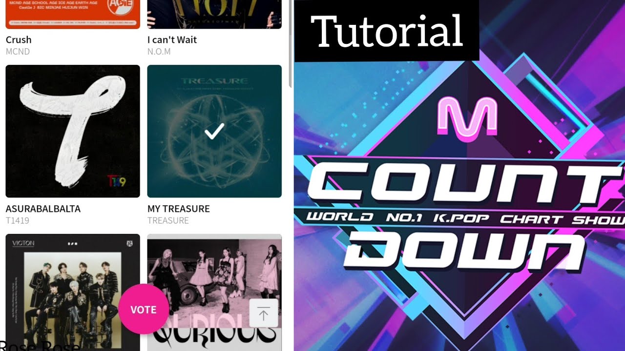 Tutorial on how to vote on Mwave for Mcountdown | TREASURE - YouTube