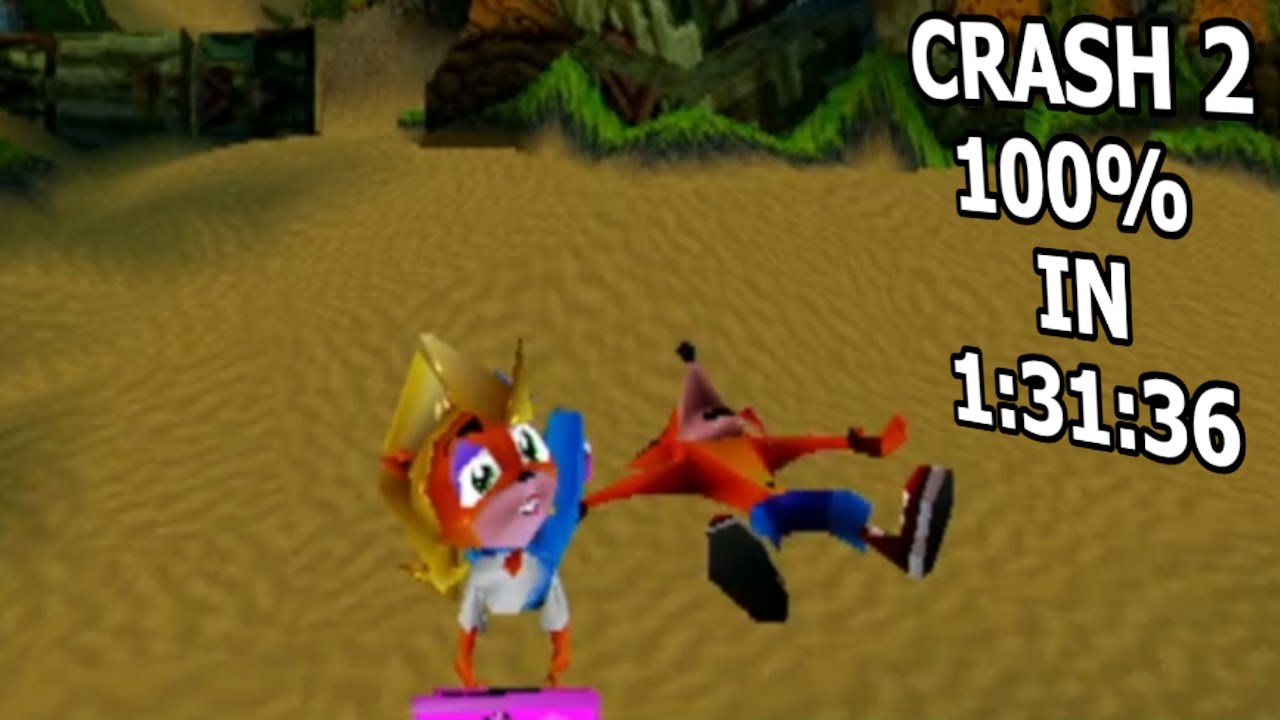 Crash 2 100% Speedrun in 1:31:36 - YouTube