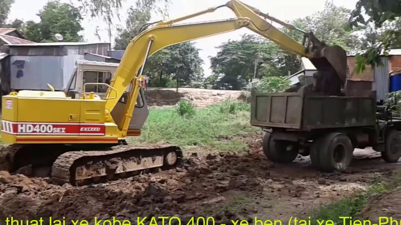Kỹ thuật lái xe kobe KATO HD400 - xe ben (tài xế Tiến - Phúc) - YouTube