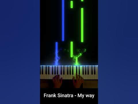Frank Sinatra My way - Piano tutorial with Piano roll - YouTube