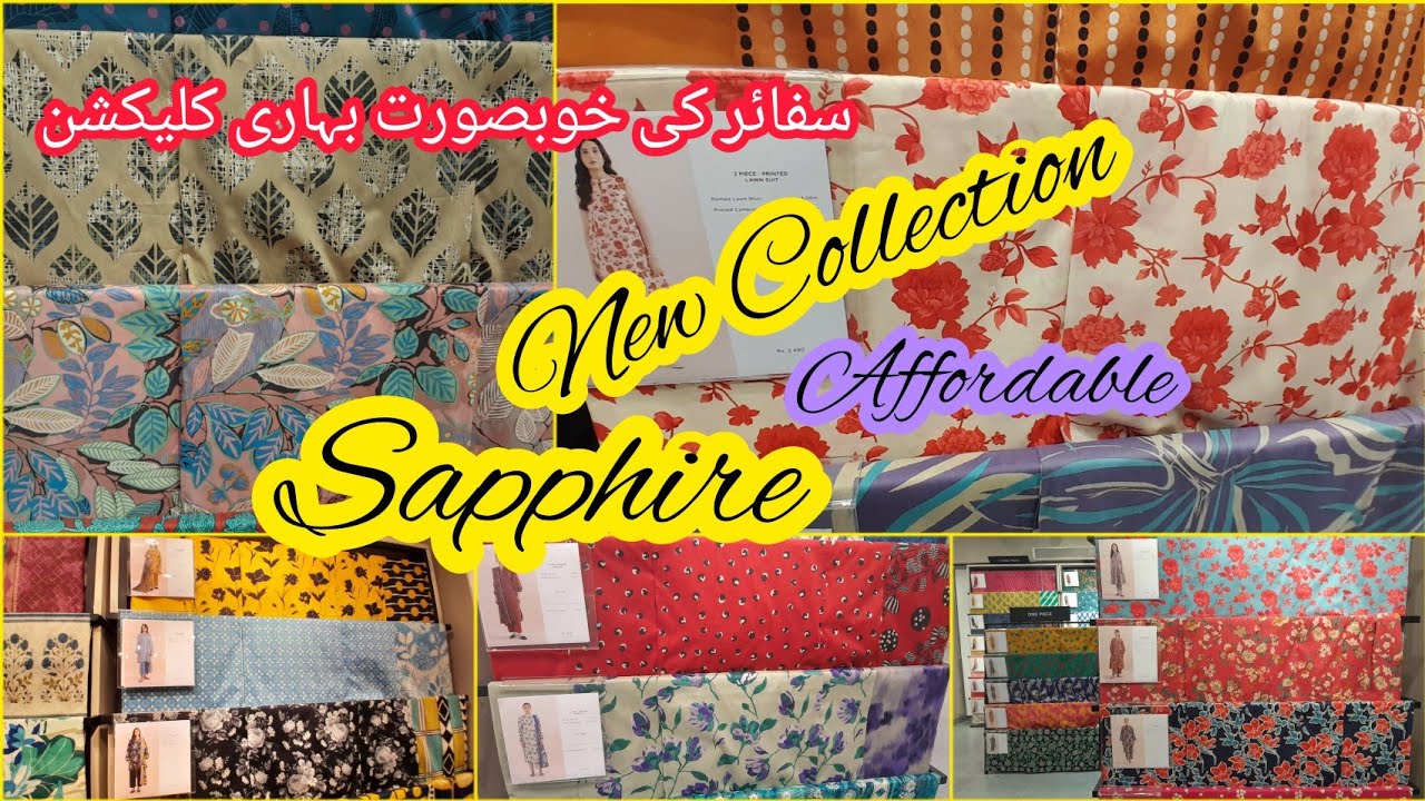 Sapphire Spring New Collection 2024 || Sapphire Latest Lawn Collection ...