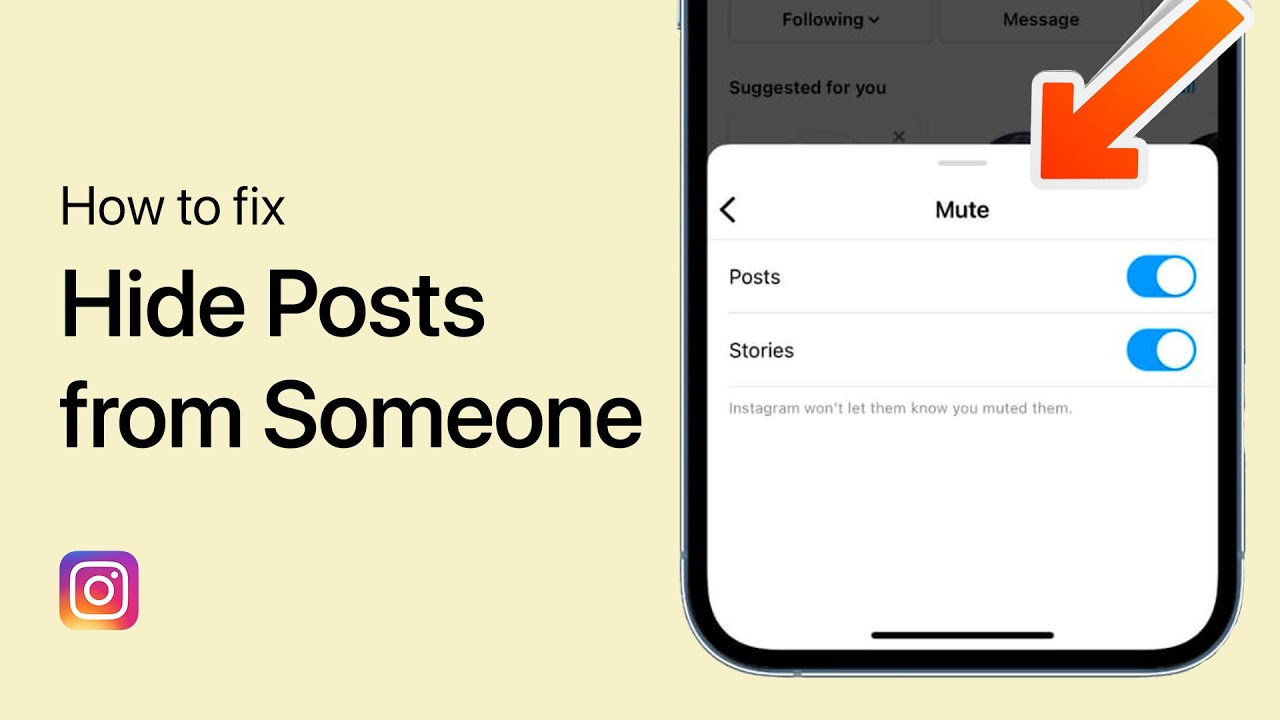 How To Hide Instagram Posts From Someone Youtube