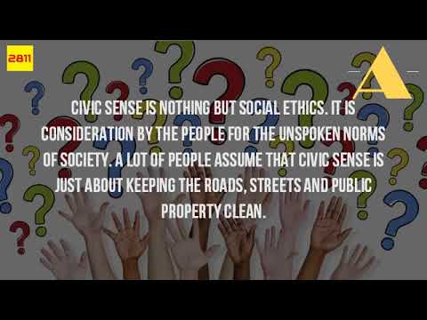 Meaning Of Civic Sense - YouTube