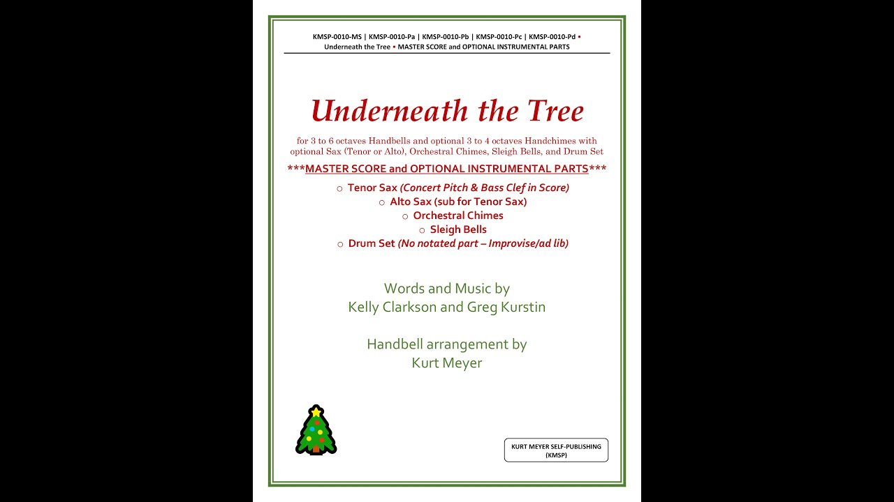 UNDERNEATH THE TREE (Score and Optional Parts) - YouTube