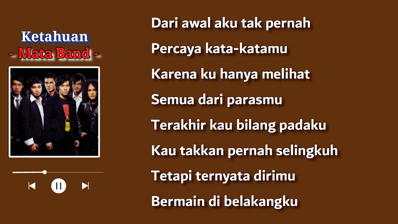 Matta band - Ketahuan (Lirik Lagu) - YouTube
