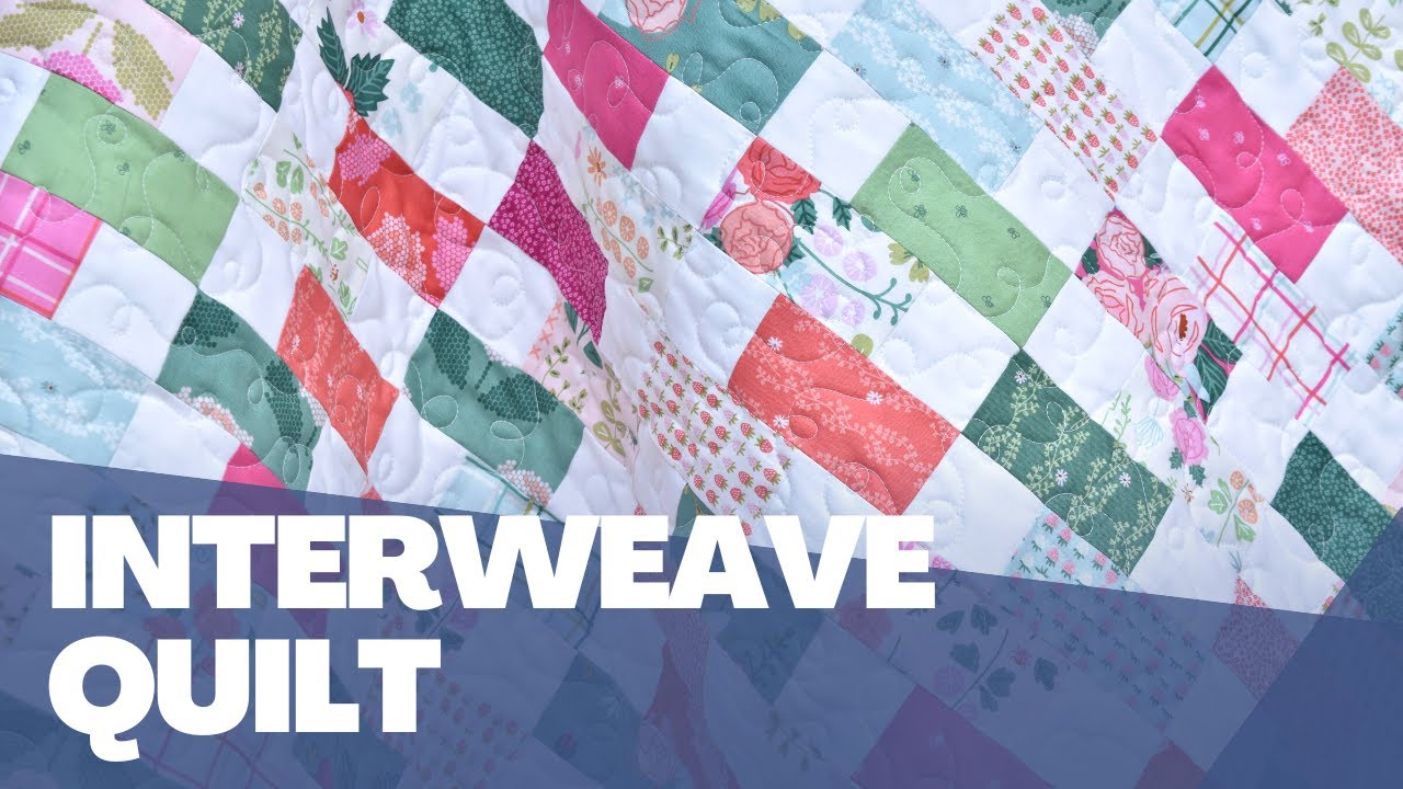 Interweave - 5" charm square quilt tutorial - beginner friendly - YouTube