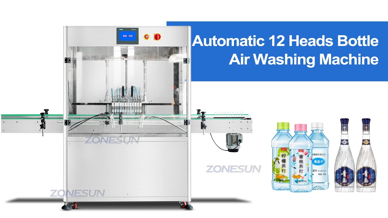 How to Use ZS-NIC3 Automatic 12 Heads Negative Ion Cleaner PET Glass ...