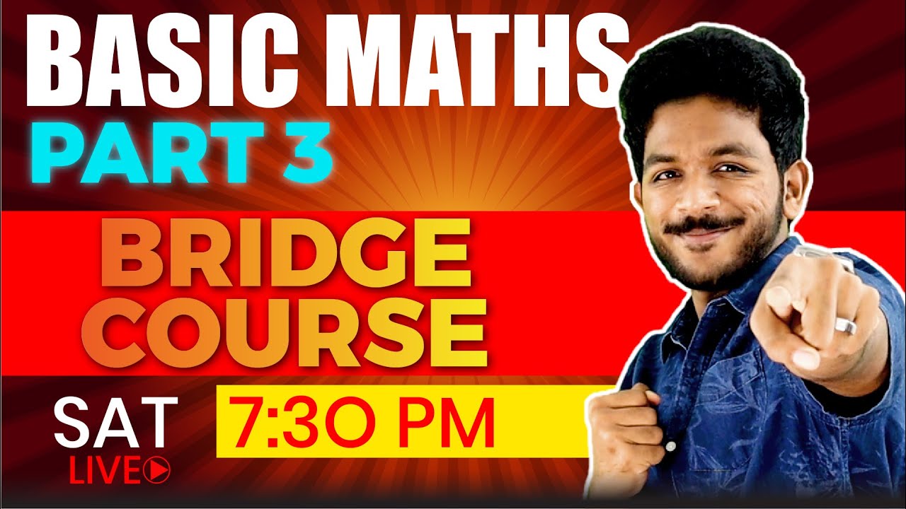 Basic Maths | Bridge Course Part 3 | Exam Winner - YouTube