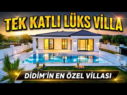Tek Katlı Lüks Villa Didim Seyrantepede 620 m2 İçinde Mükemmel Kalite (D-198)