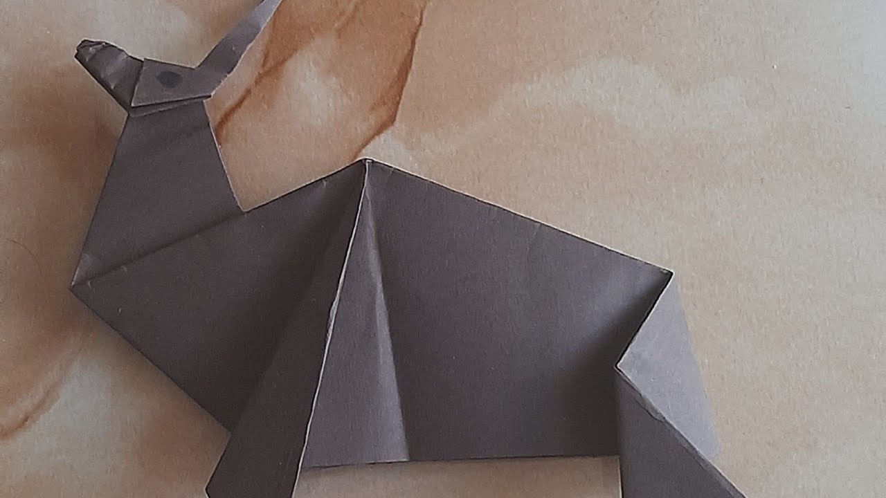 Venado en origami, facil y rapido !! - YouTube