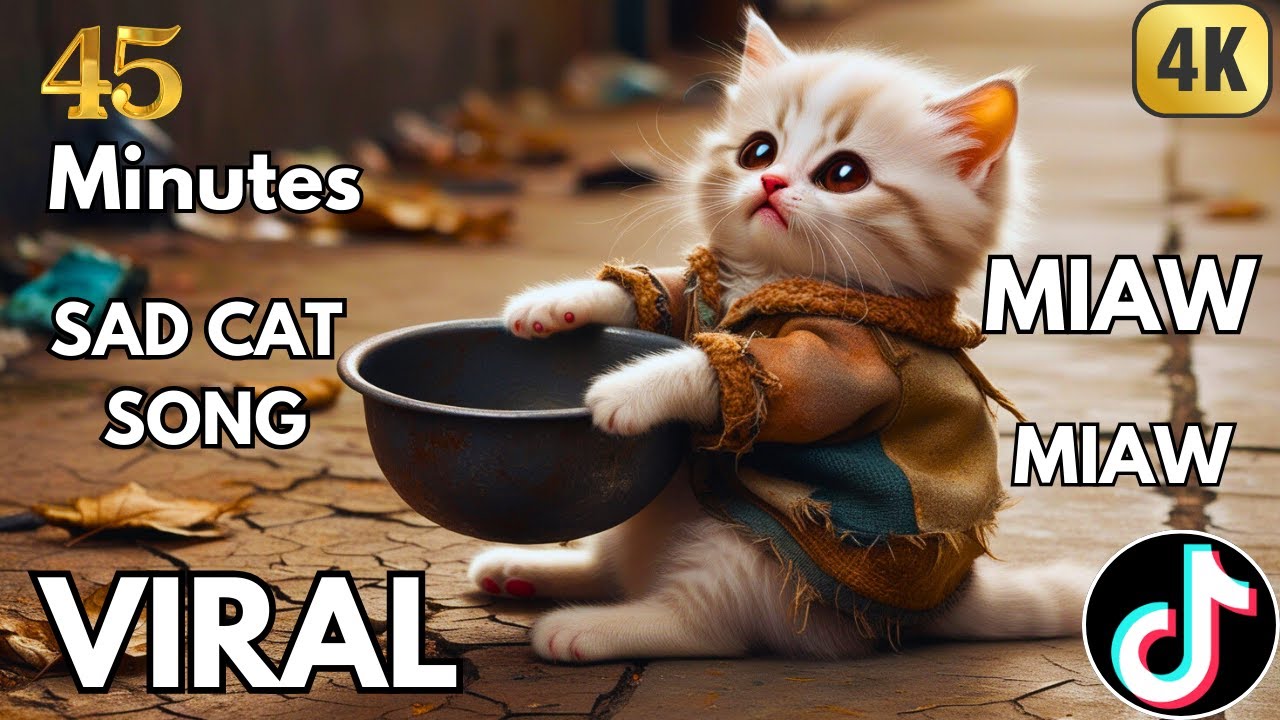 45 Minutes miaw miaw miaw song sad (lyrics video visual) - YouTube