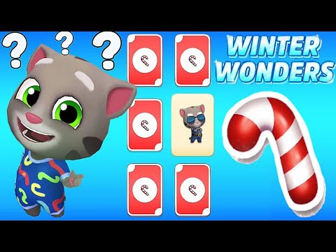 Talking Tom Gold Run Winter Wonders event Lucky Cards Officer Tom ...