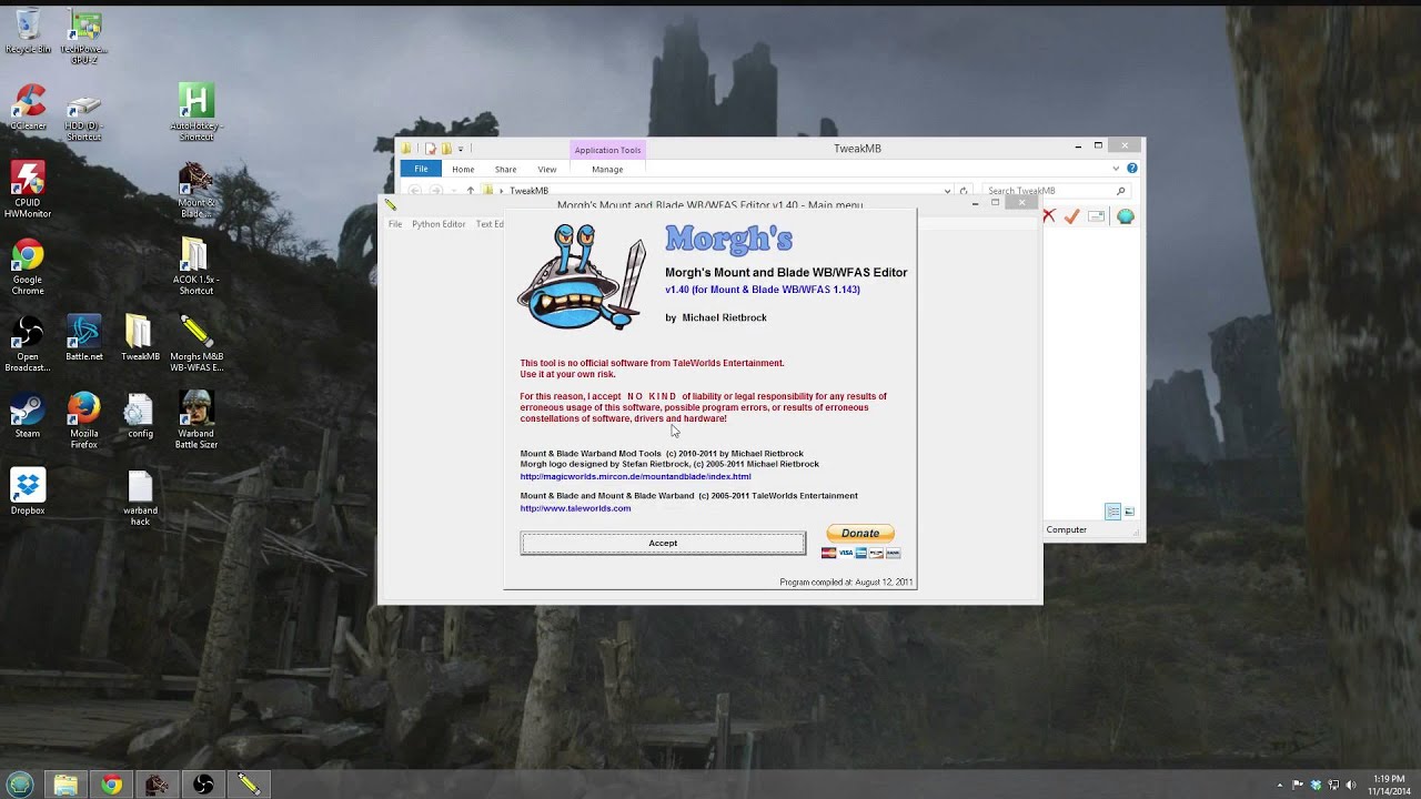 Warband Editing Tutorial (TweakMB overview, Morgh's items) - YouTube
