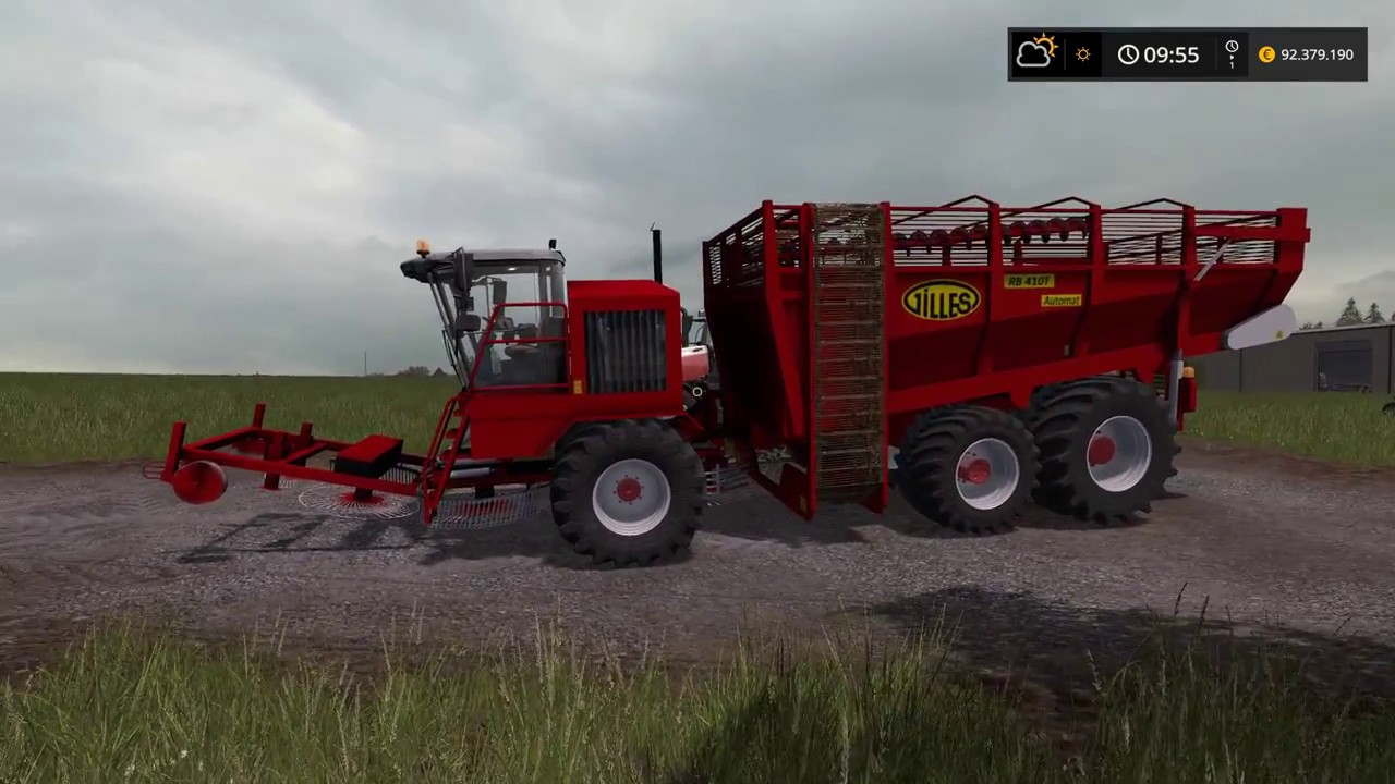 FS 17: Test Gilles RB410T en Bietenrooier - Sugar Beet Harvester - YouTube
