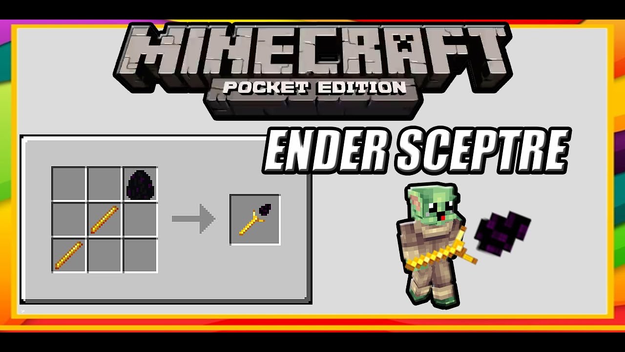 Ender Sceptre| MINECRAFT PE 1.14+|ADDONS PARA TU MINECRAFT - YouTube
