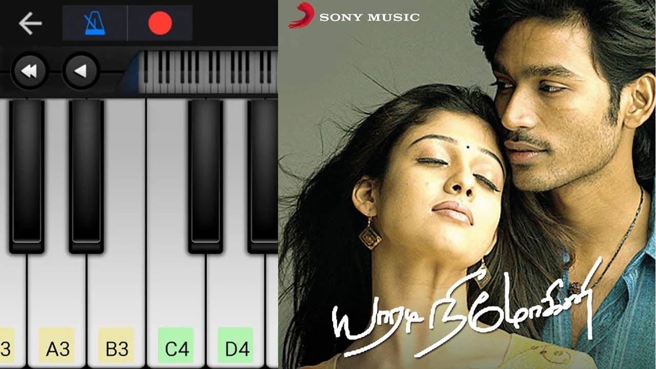 Venmegam Yaaradi Nee Mogini Easy Piano Tutorial YuvanShankar Raja ...