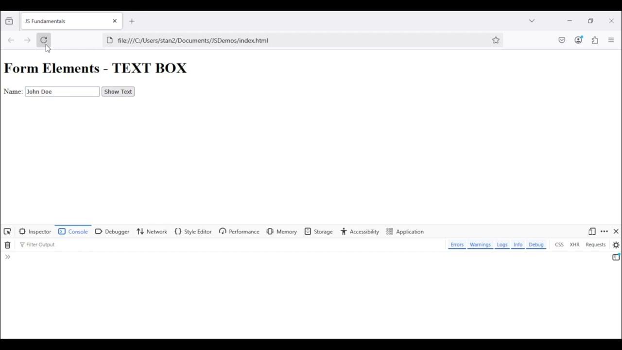 JavaScript Fundamentals | Lesson 14 | Text Box - YouTube