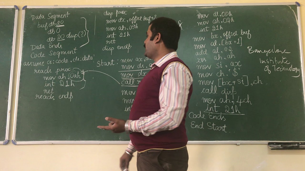 alp to read string of characters from keyboard - YouTube