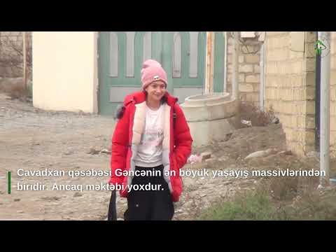 Təhsil almaq üçün Gəncə şəhərinə getmək məcburiyyətində olan məktəblilər...