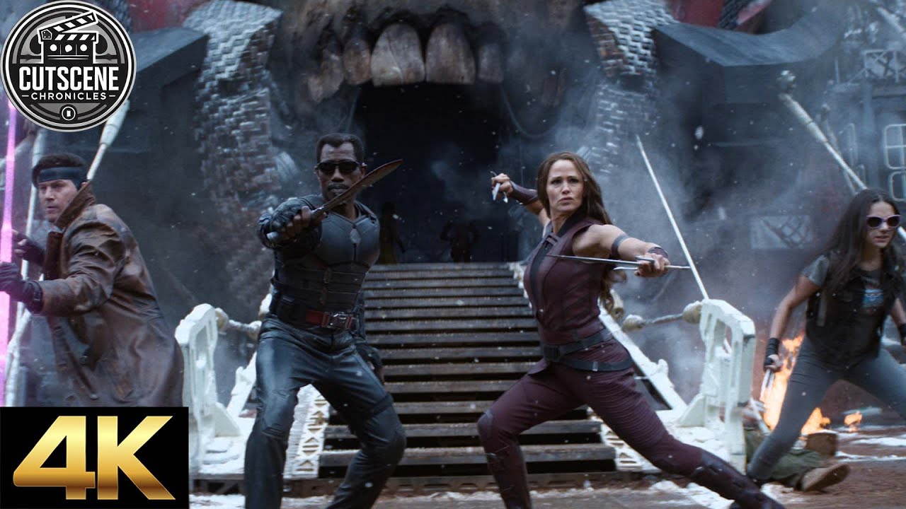 [4K UHD] Elektra, Blade, Gambit & Laura(X23) Battle | PART II ...