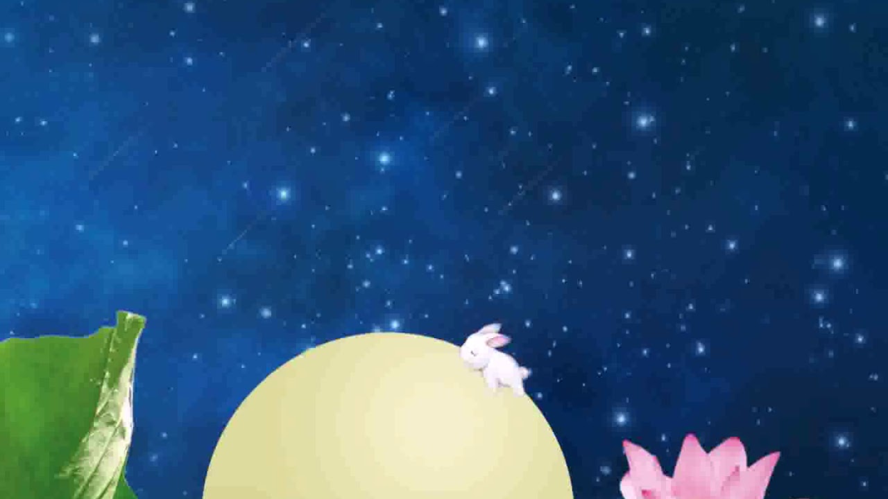 Blooming Flowers and Full Moon Animated - YouTube