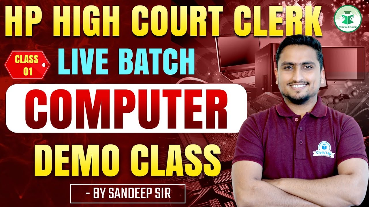 HP High Court Clerk | Live Class | Computer | Demo Class | By Sandeep ...