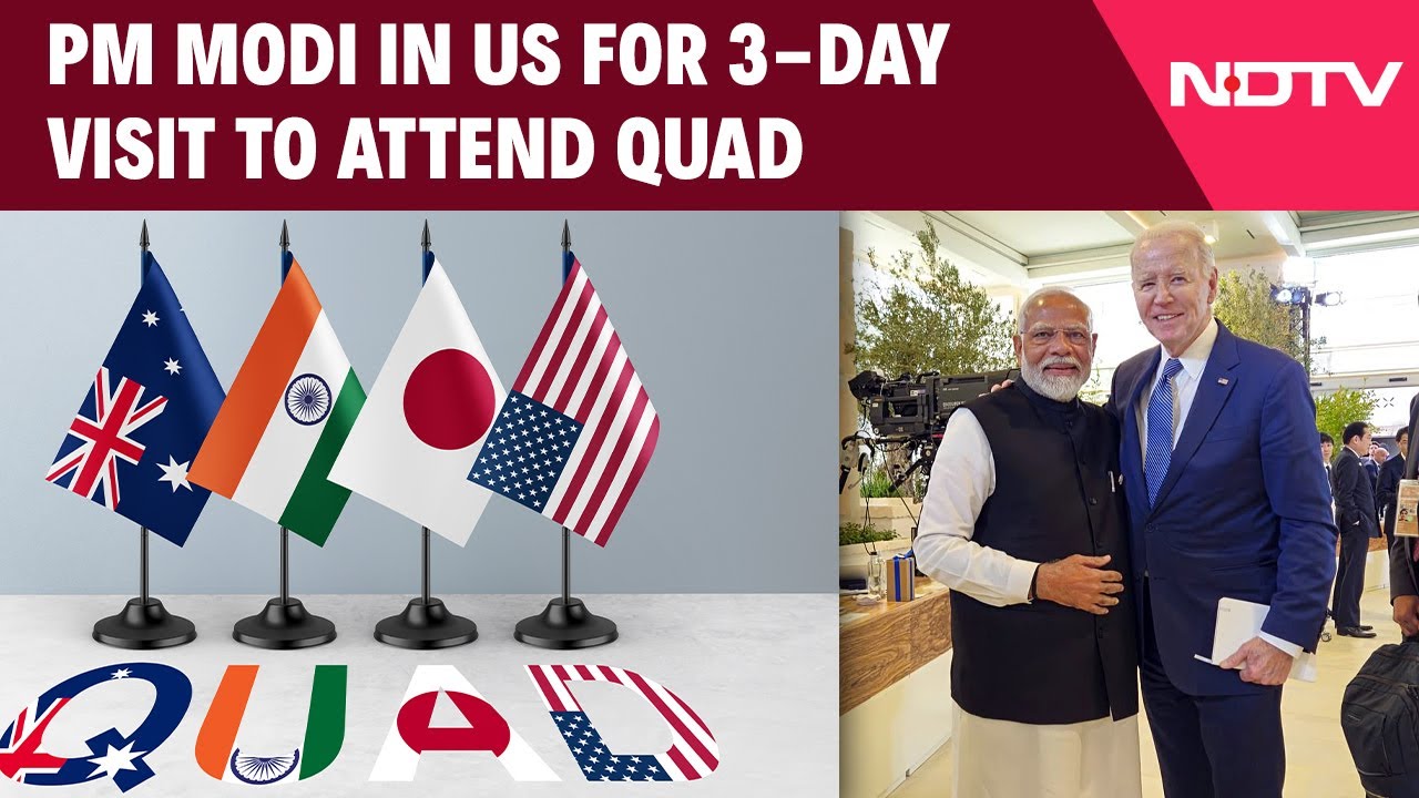 PM Modi US Visit | PM Modi In US For 3-Day Visit To Attend QUAD, UN ...