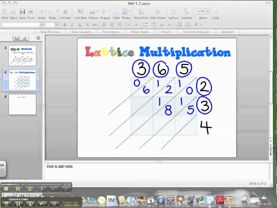 Lattice Multiplication - YouTube