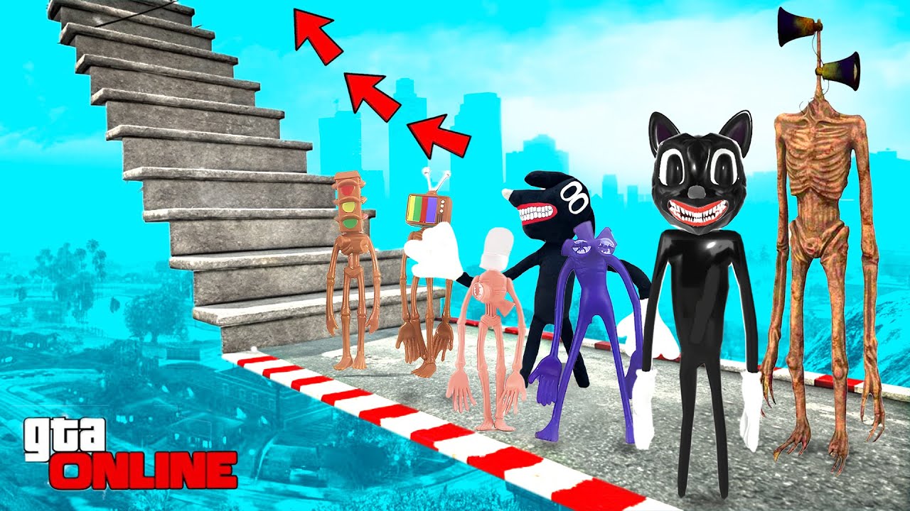 HASTA DONDE PUEDEN SUBIR LOS MONSTRUOS SCP LAS ESCALERAS! EXPERIMENTOS ...