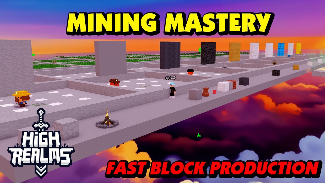 High Realms - Roblox - Mining Mastery - YouTube