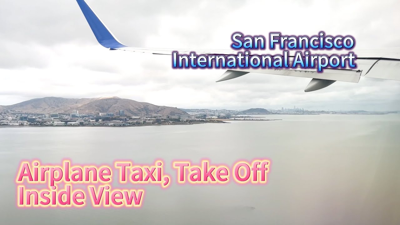 Aircraft Taxi ,Line up, Takeoff & Fly Above Clouds (Inside View)-San ...