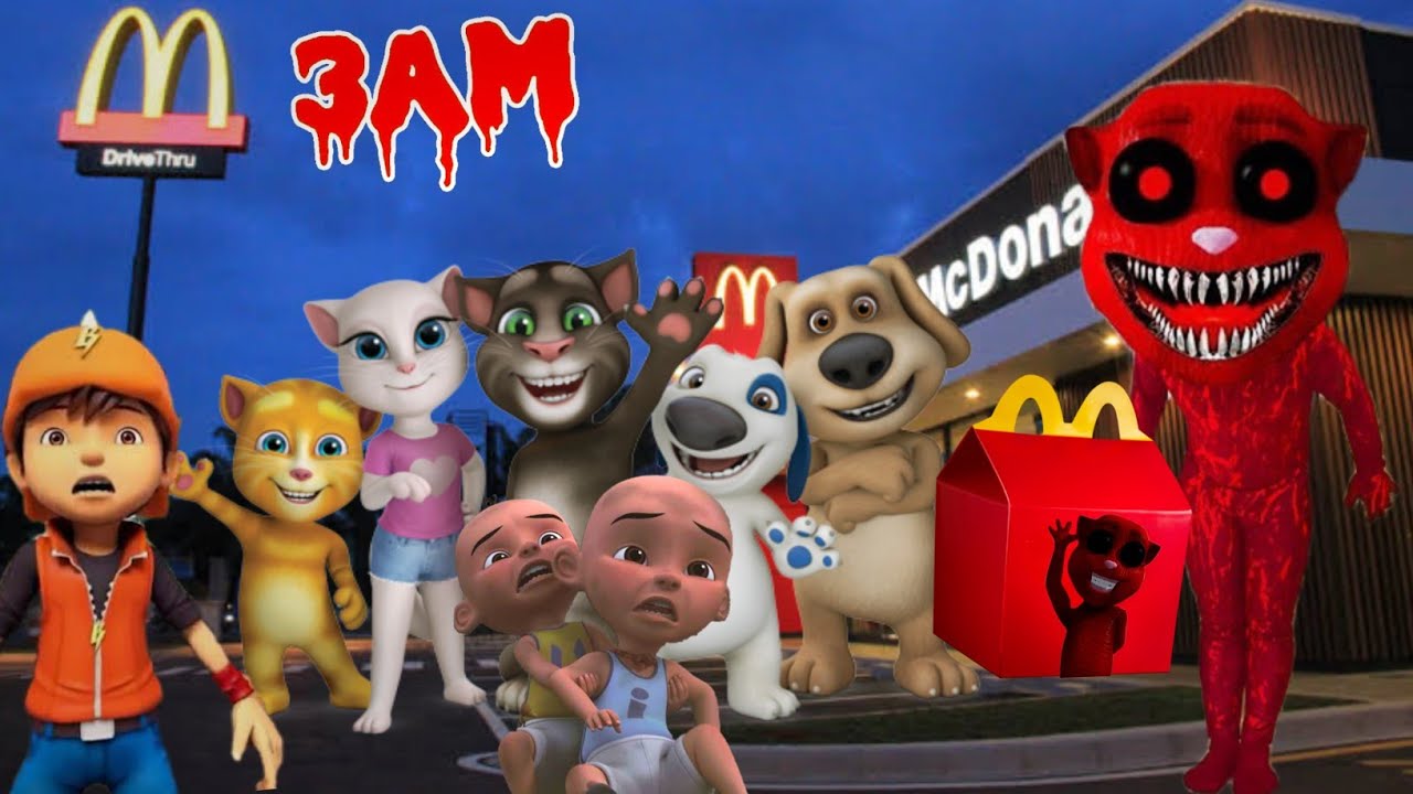 JANGAN BELI HAPPY MEAL TALKING TOM AND FRIENDS JAM 3 PAGI!! TALKING ...