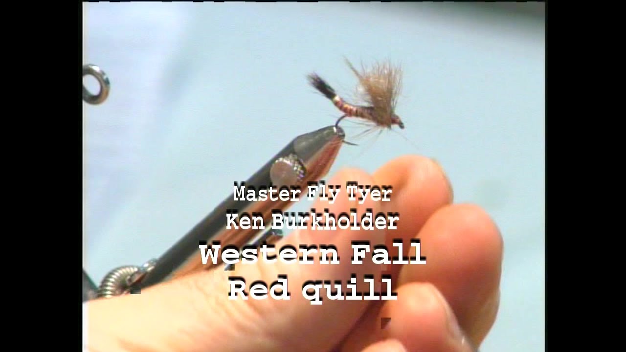 How to tie a fall Western Bear Wing Red Quill Drake with master tyer ...