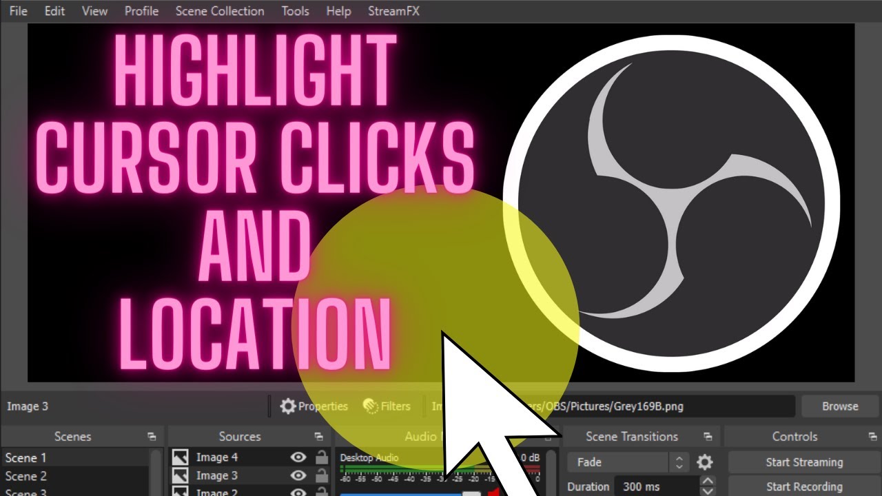 OBS: Highlight cursor and show mouse clicks in OBS with Windows - YouTube