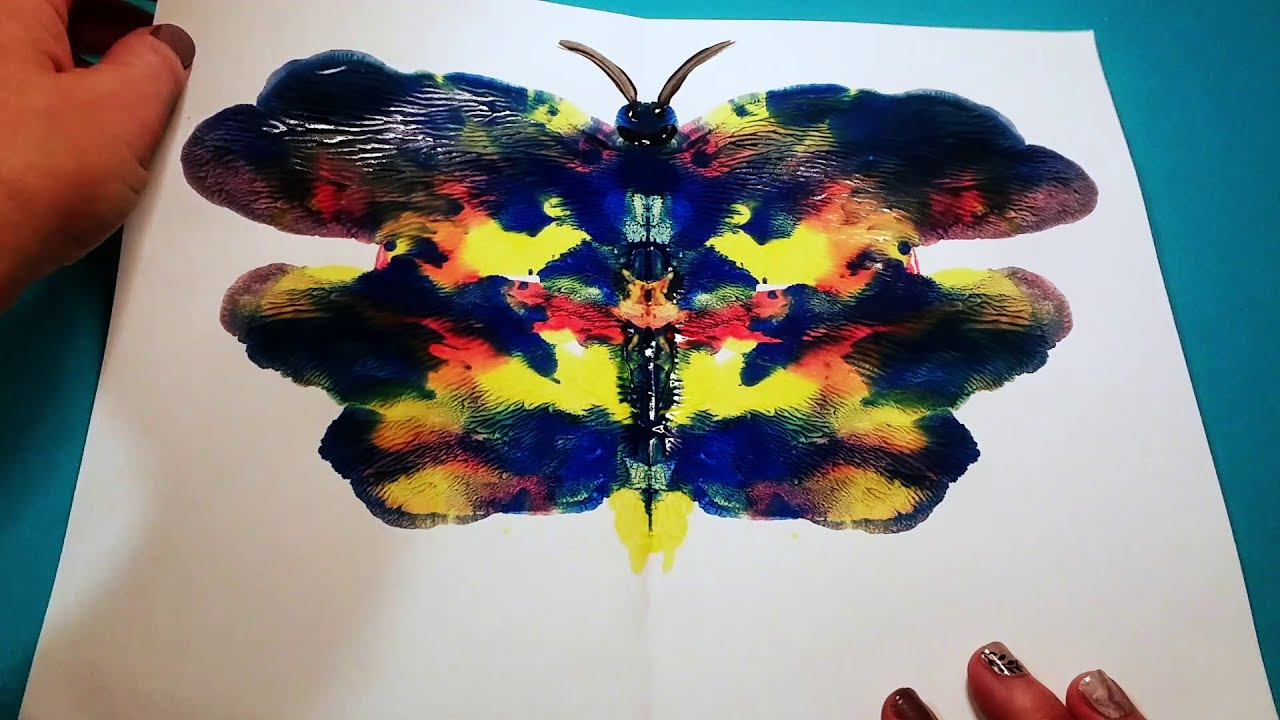 Kindergarten Press & Smear Butterfly - YouTube